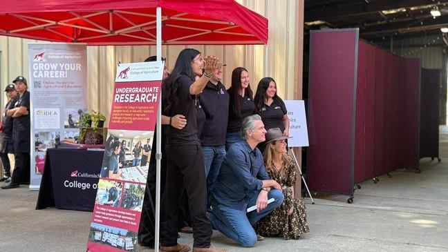 Newsom highlights Chico State's role in sustainable agriculture during ...
