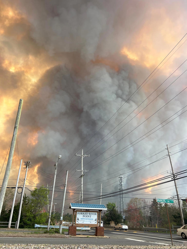 Ocean County fire: Wildfire in Lacey, Waretown grows to 8,500 acres ...