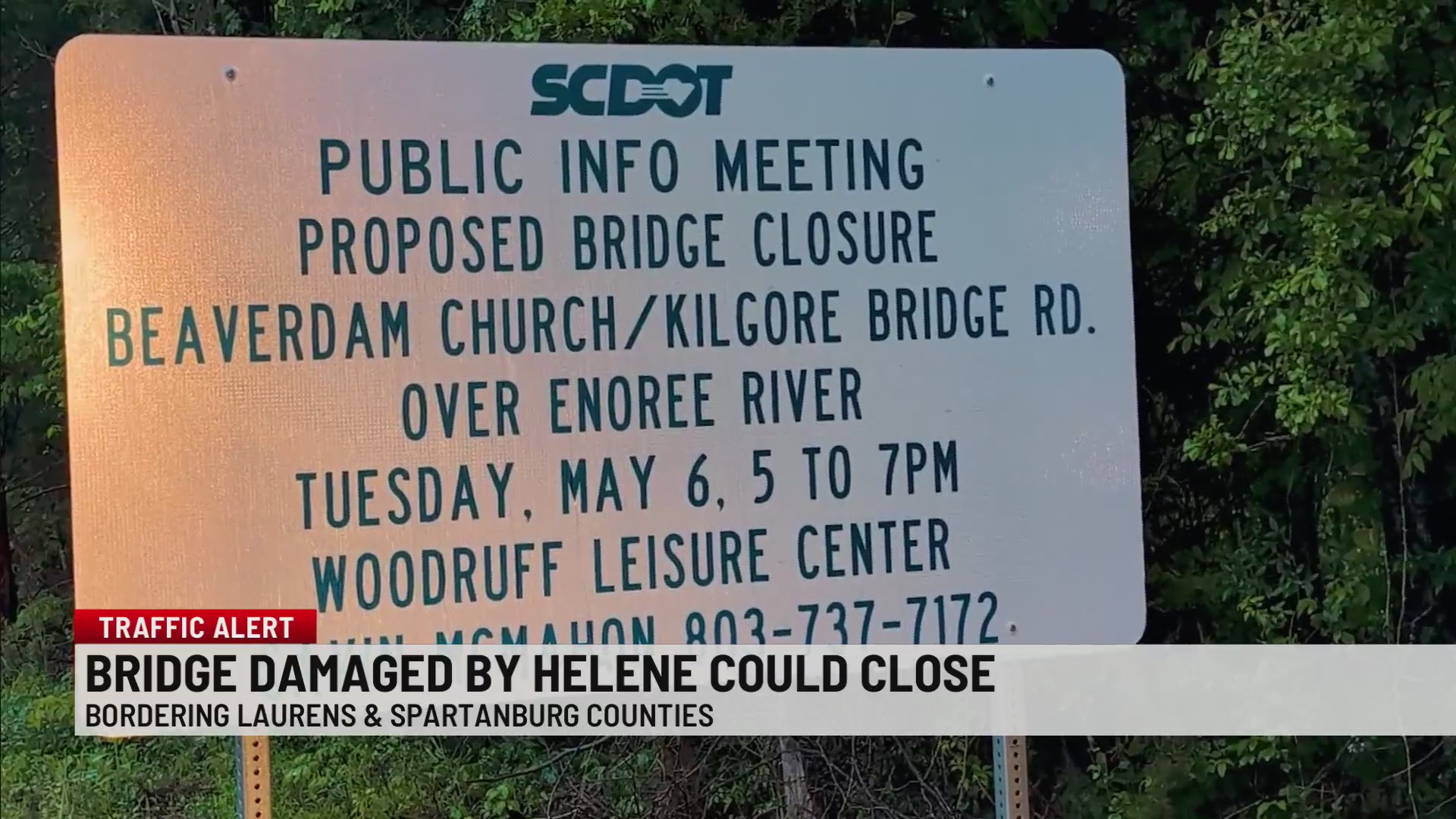 Damage from Hurricane Helene may close Upstate bridge permanently: SCDOT