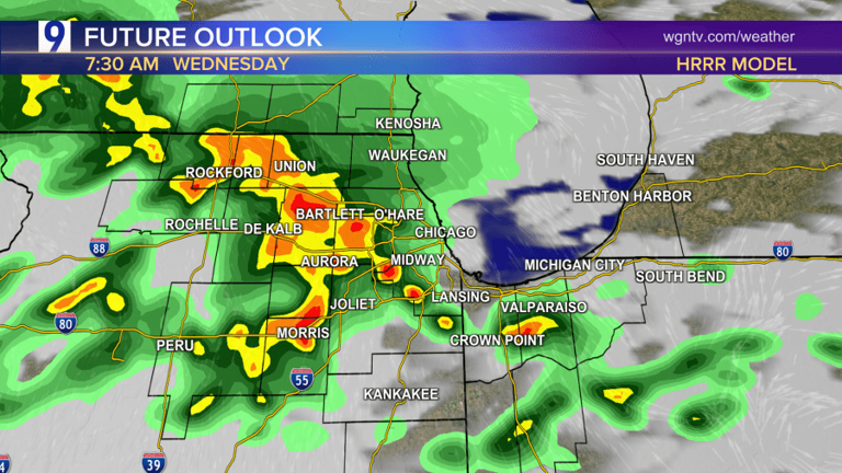Forecast: Rain chances increase into Wednesday morning