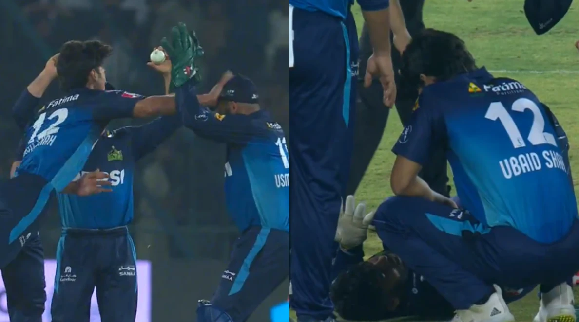 Watch: Pakistan bowler accidentally punches teammate in bizarre PSL ...