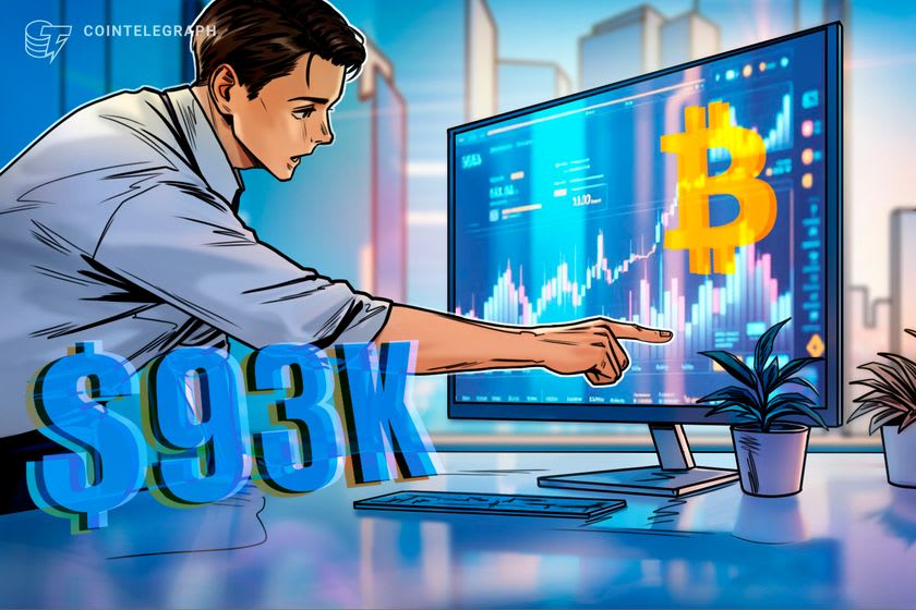 Bitcoin traders turn to $93K yearly open as BTC price hits 6-week high