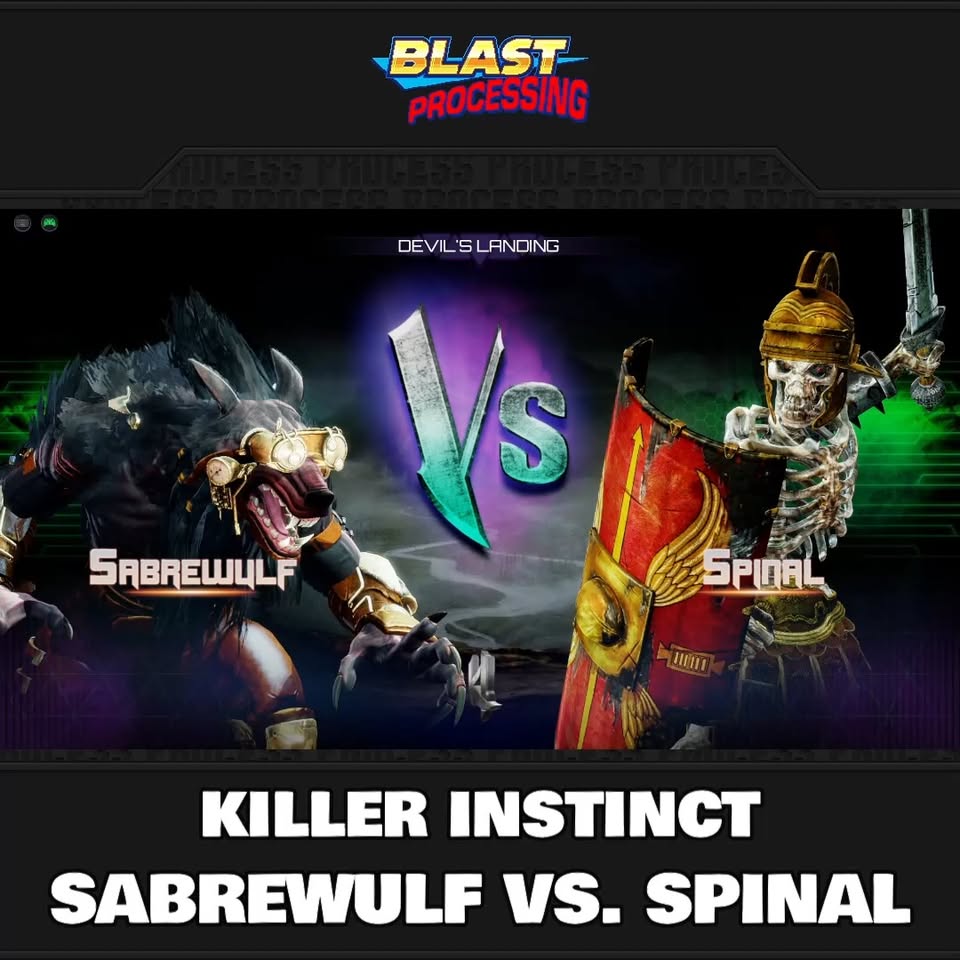 Killer Instinct battles with ARIA vs. Tusk and Sabrewulf vs. Spinal!