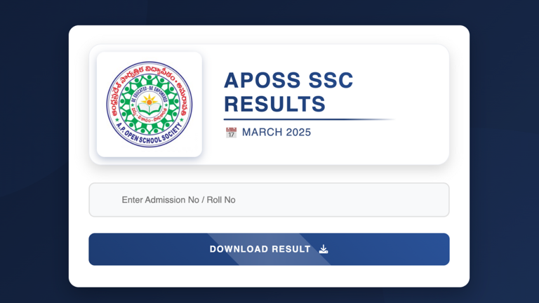APOSS SSC, Inter results 2025 declared; 53.12% students pass Inter exam ...