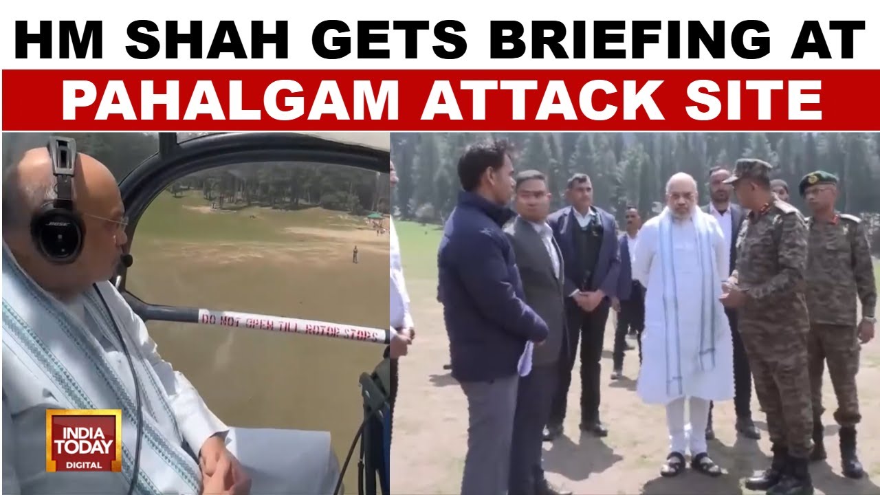 Home Minister Amit Shah Visits Pahalgam Terror Attack Site, Gets On ...