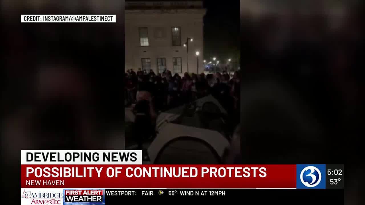 Pro-Palestinian protest erupts at Yale University