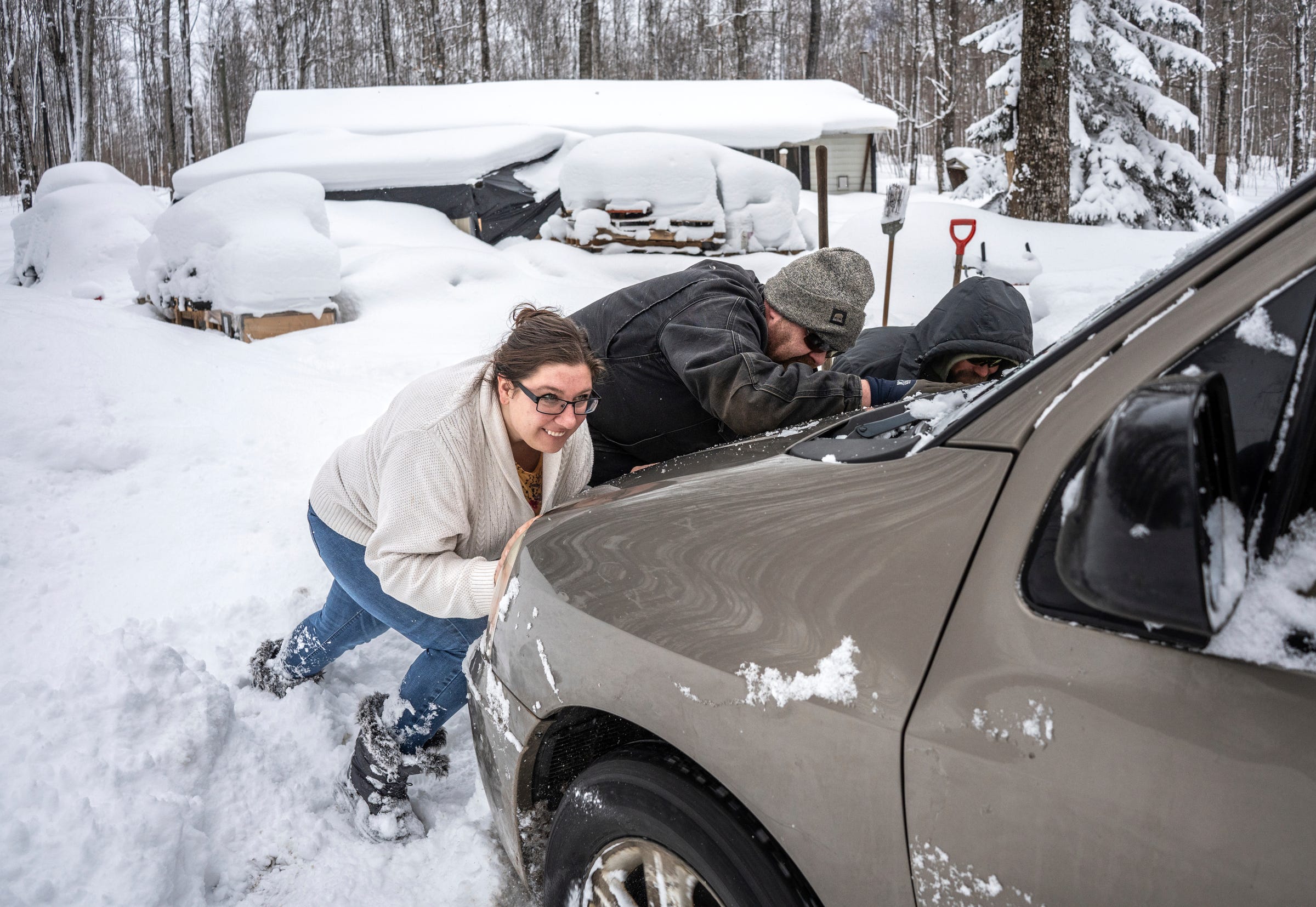 Michigan winter storm snow totals set records in UP cities