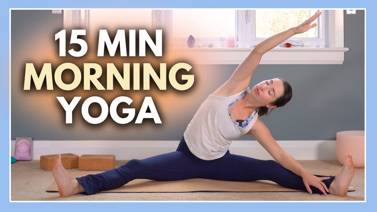 15 Min Morning Yoga 🧘 | Slow Stretch Flow with Blocks to Start Your Day ...