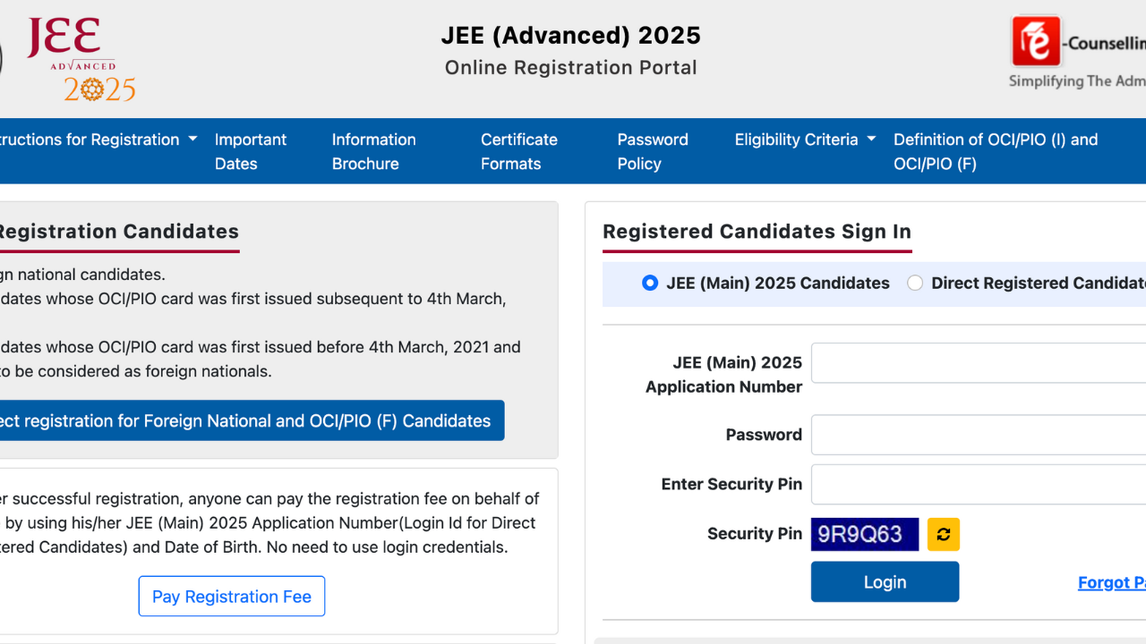 JEE Advanced 2025 registration begins, apply by May 2: Check direct ...