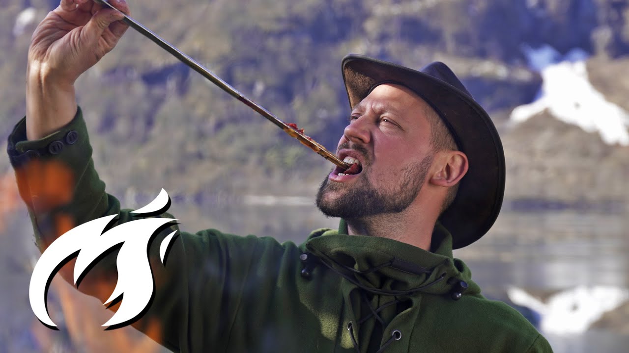 Giant Pink Cheese Stack Fried Over Fire - ASMR Cook