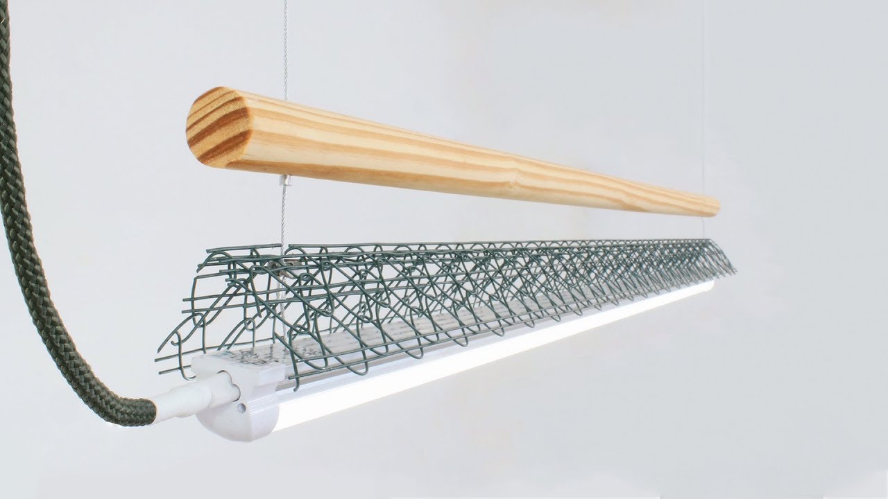 How to turn a cheap LED shop light into a modern pendant fixture