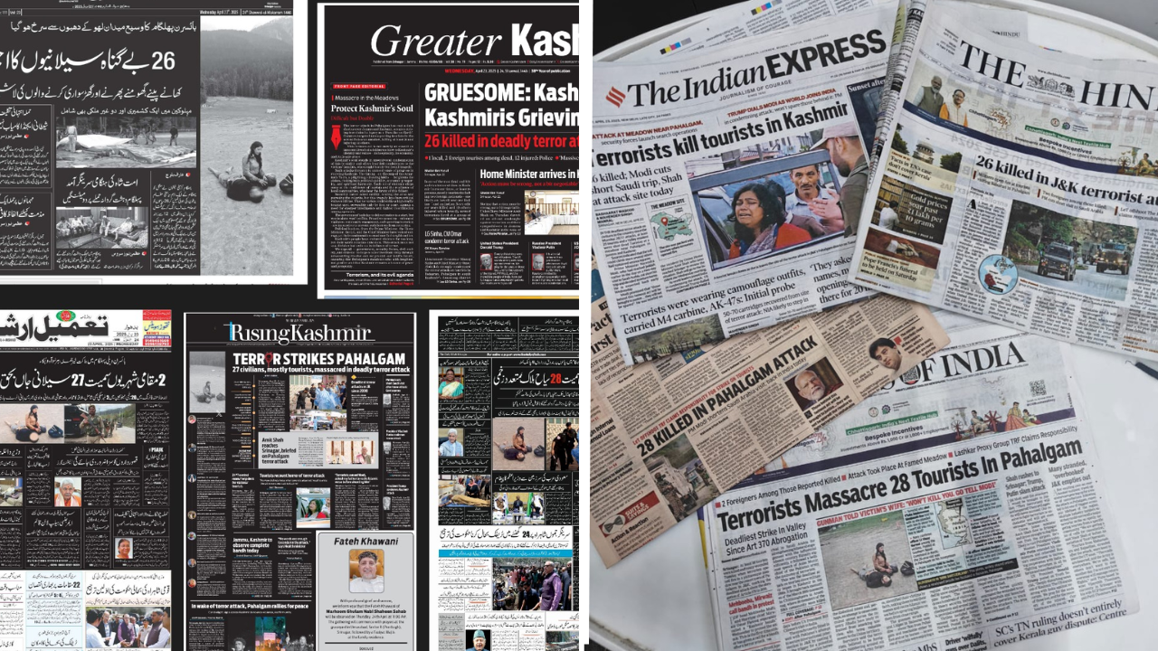 'Massacre in the meadows': Indian papers turn front pages black to ...