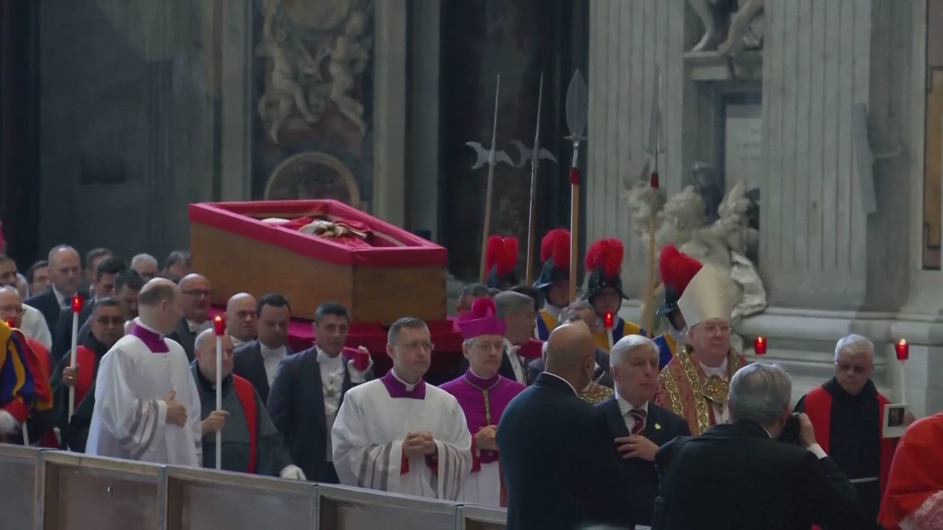 Body of Pope Francis carried to St. Peter's Basilica to lie in state ...