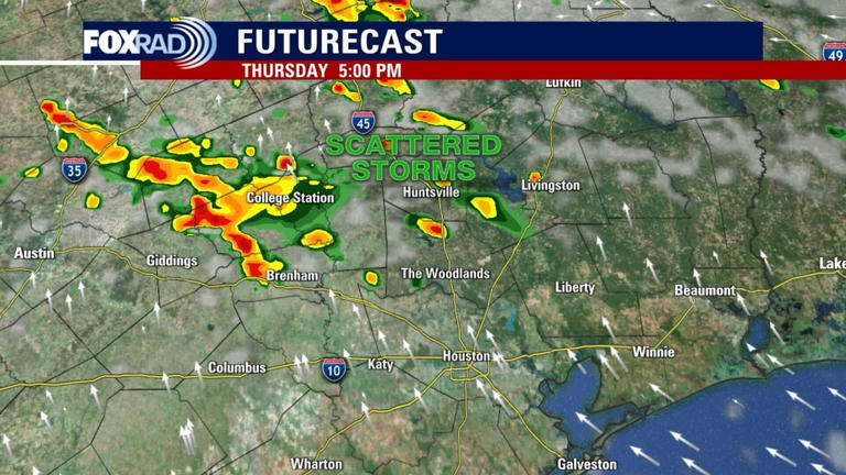 Houston weather: Storms, scattered rain on Wednesday; watch radar