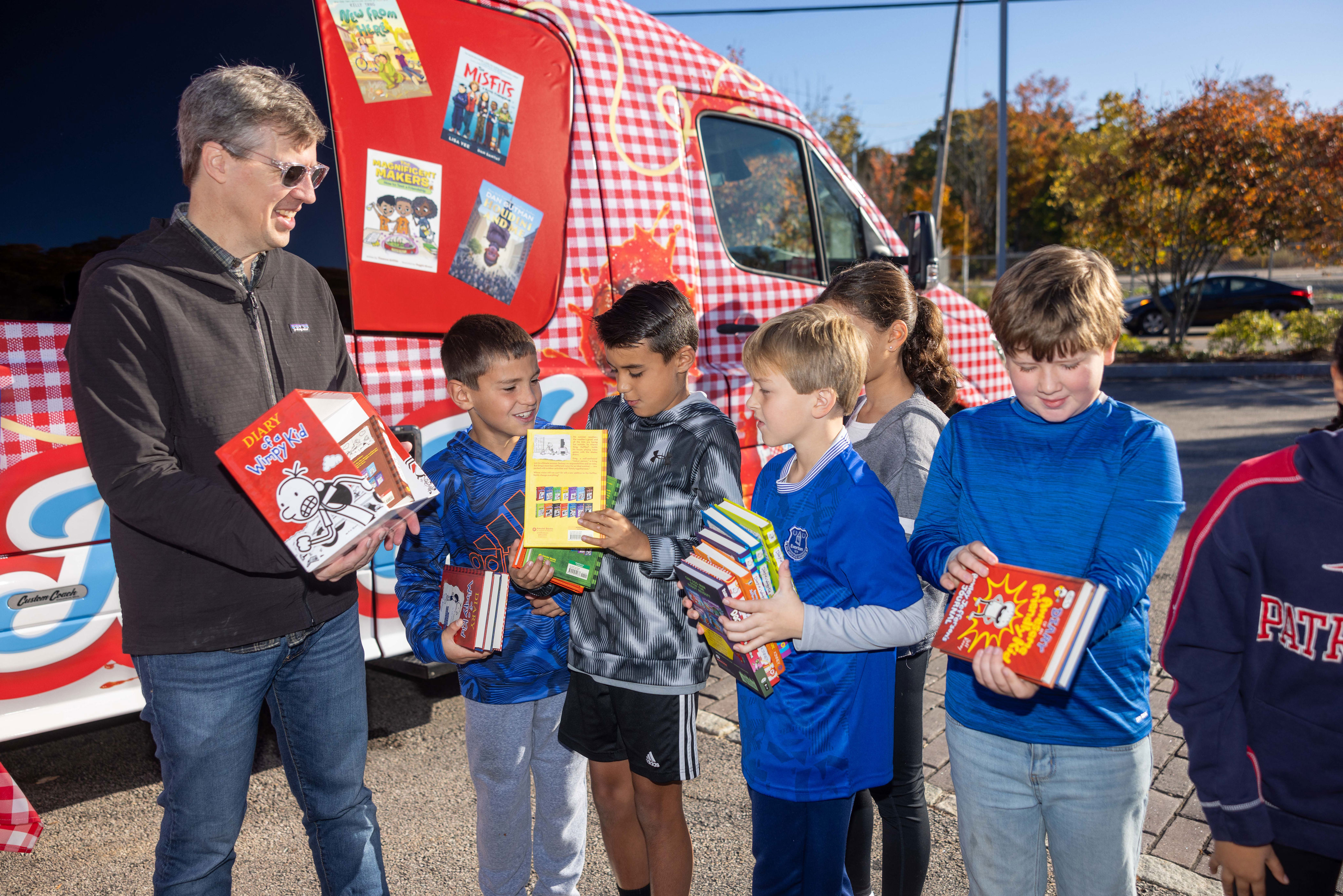 Exclusive: Jeff Kinney donates 20,000 books a month ahead of 20th ...