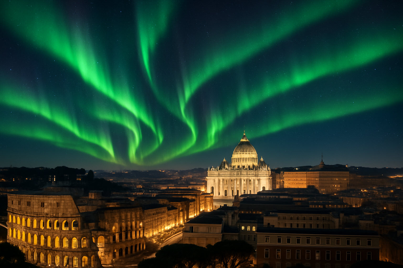 Le Aurore più estreme della storia sino a Roma e Palermo