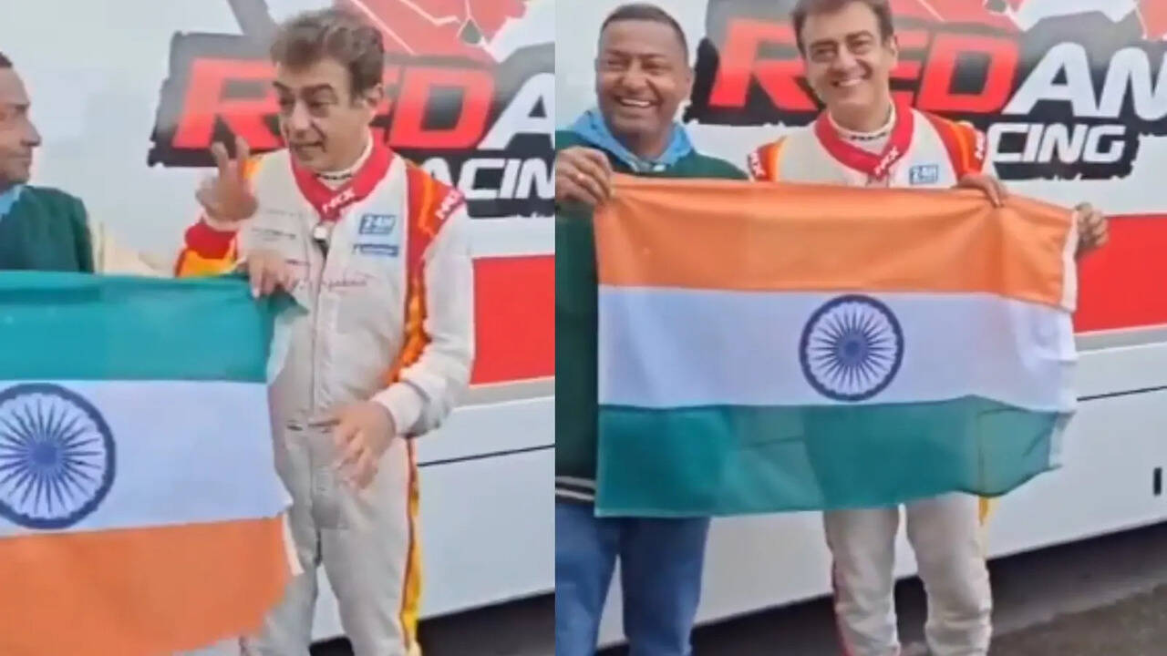 Ajith Kumar Respectfully Corrects Position Of Indian Flag In Belgium