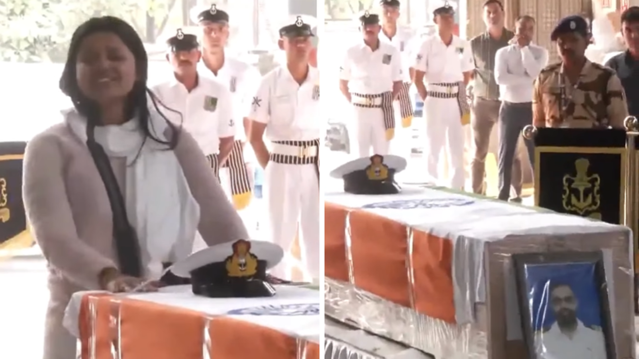 'World is still surviving...': Navy officer's wife bids emotional ...