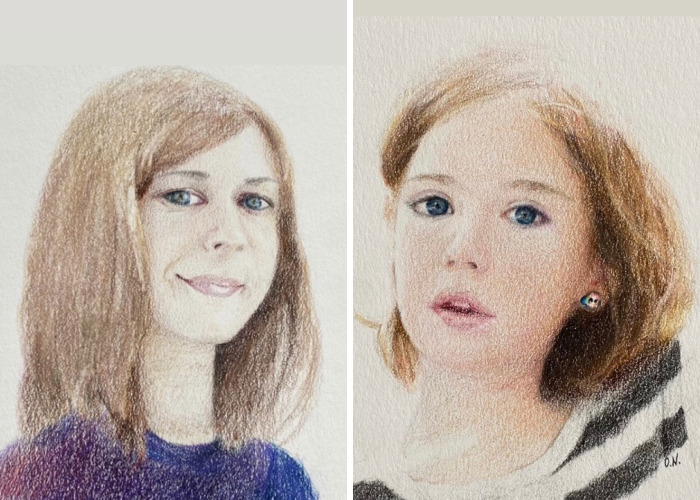 I Used Colored Pencils To Make 12 Portraits Of My Friends For A Whole Year