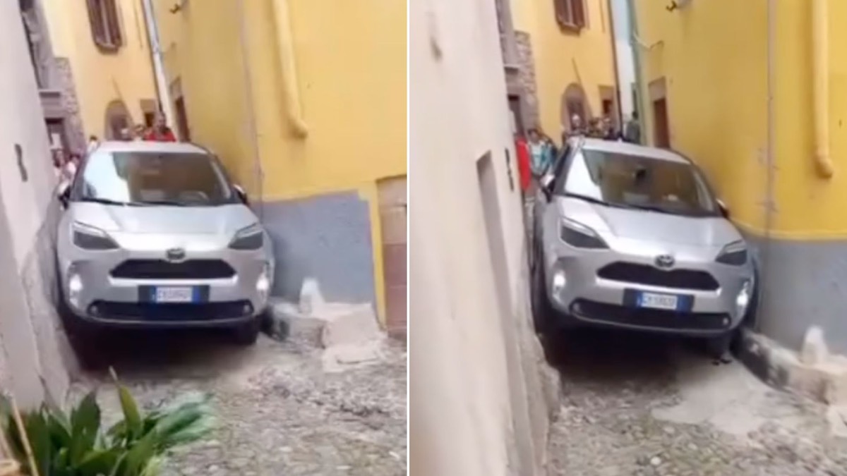 Seguono il navigatore ma finiscono in una strettoia, coppia di turisti ...