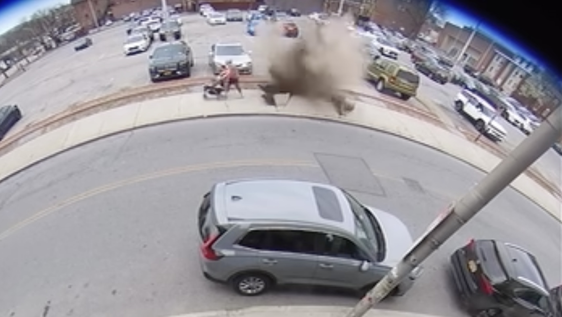 WATCH: Woman, Kids Narrowly Escape With Their Lives After Huge Manhole ...