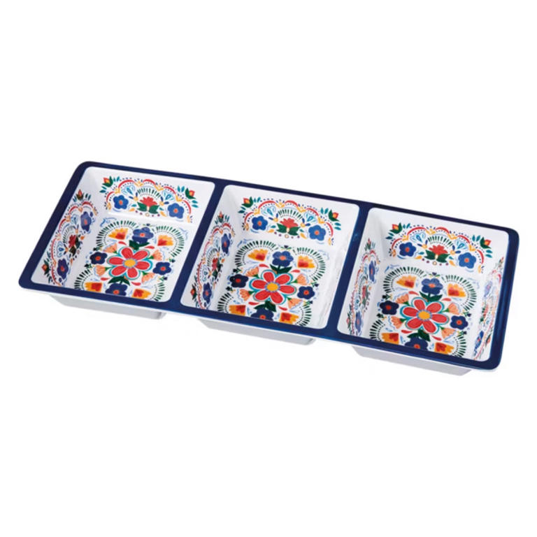 Aldi's Vibrant 3-Section Serving Tray is the Best $6 You'll Spend All Week