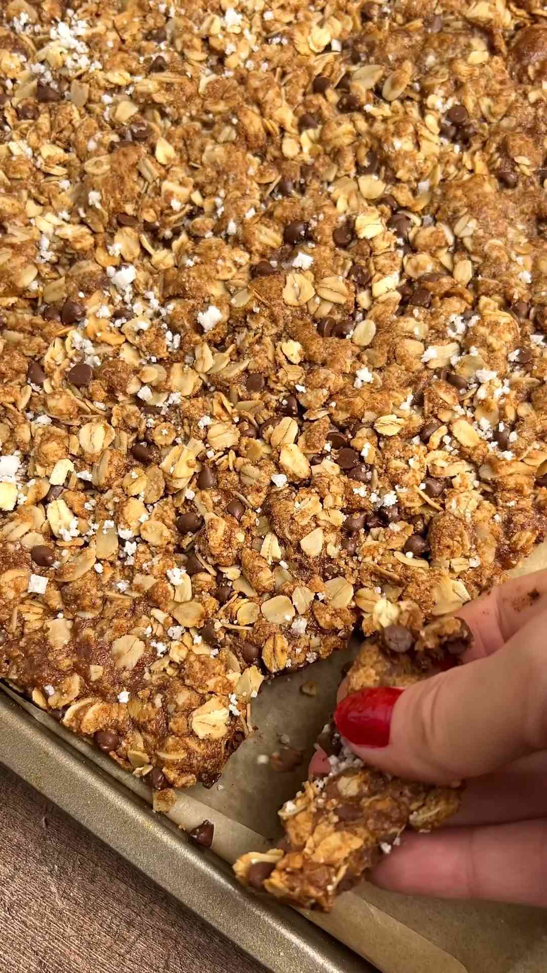 Easy Salted Chocolate Chip Cookie Granola Recipe