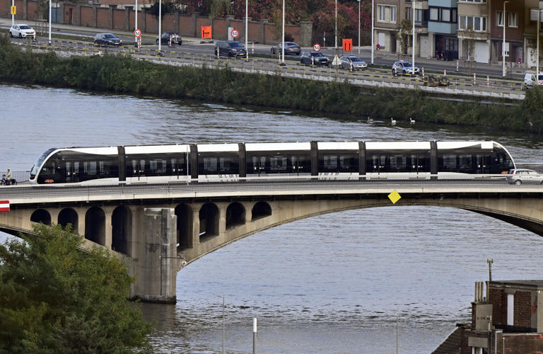 Tram de Liège - Mise en service du tram à Liège le 28 avril