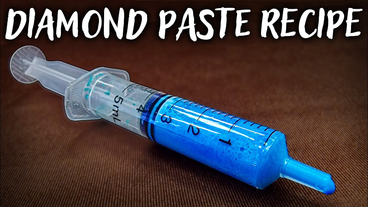 DIY Diamond Paste / Fluid for Stropping, Polishing and Lapping