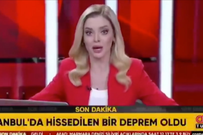 Chaos on live TV as CNN studio is hit by major earthquake - and anchor ...