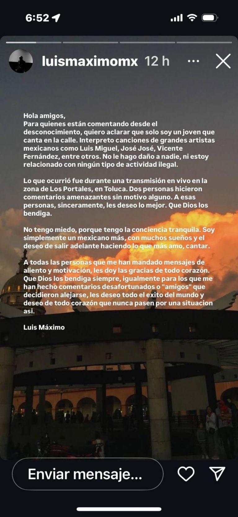 Luis Máximo, de La Voz México, responde ante amenazas, "hablan desde el ...