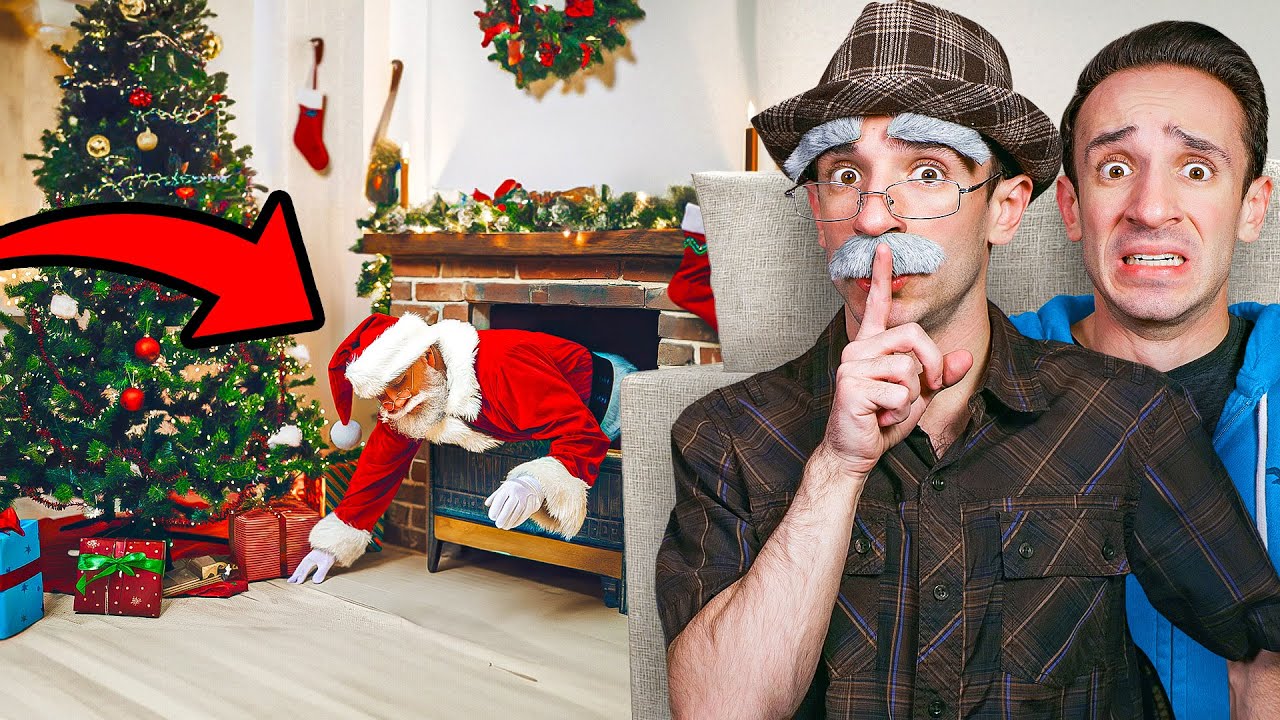 Old Man Catches Santa!