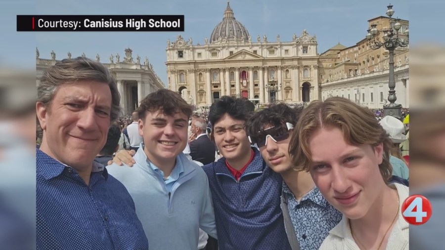 Canisius High School students receive Pope Francis’ final blessing during trip to Rome