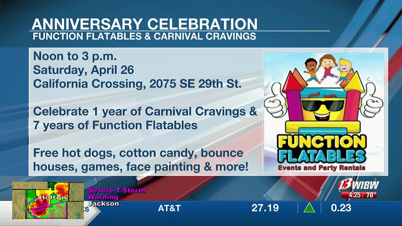 Party business throwing public party to celebrate birthday