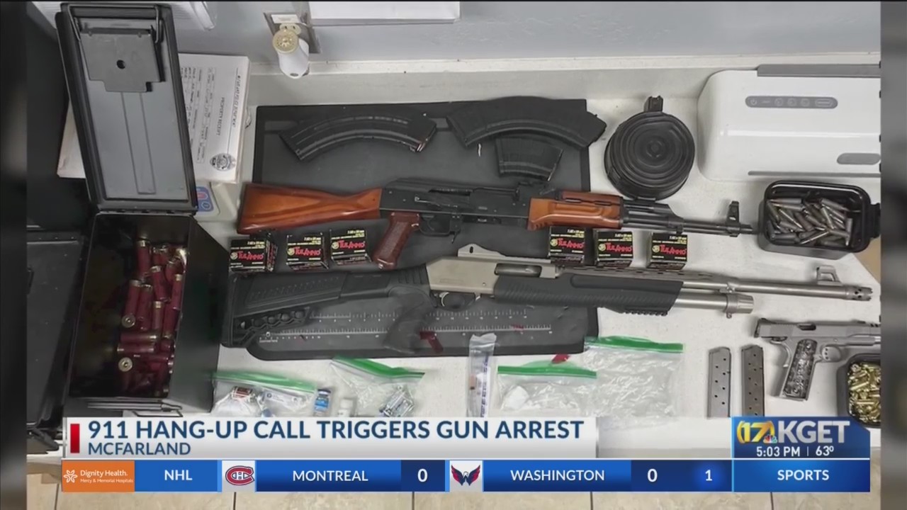 911 hang up call leads to firearm arrest in McFarland
