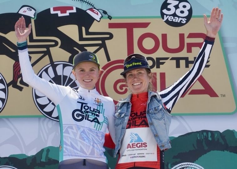 Tour of the Gila: Lauren Stephens and Eric Brunner set the GC markers ...