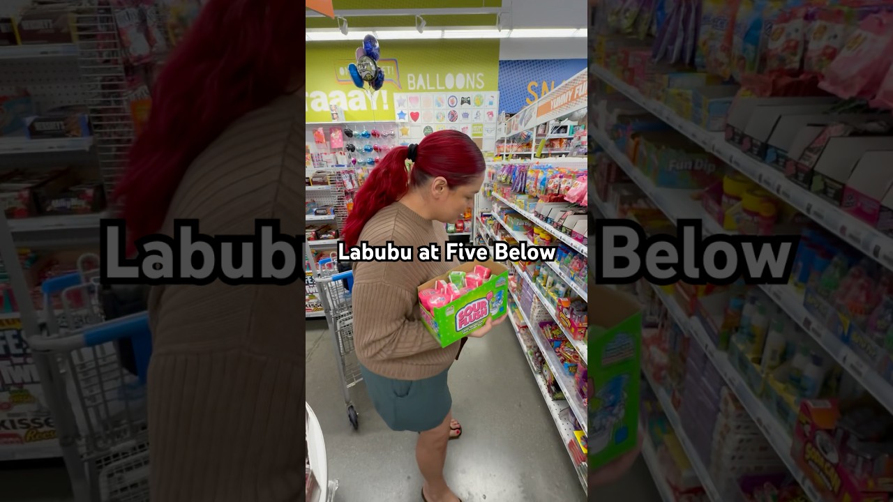 Mom finds Labubu at Five Below #labubu #fivebelow #shorts