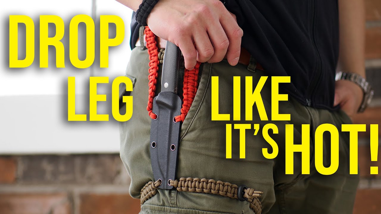Drop Leg Knife Sheath Paracord MOD