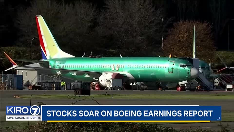 VIDEO: Stocks soar on Boeing earnings report