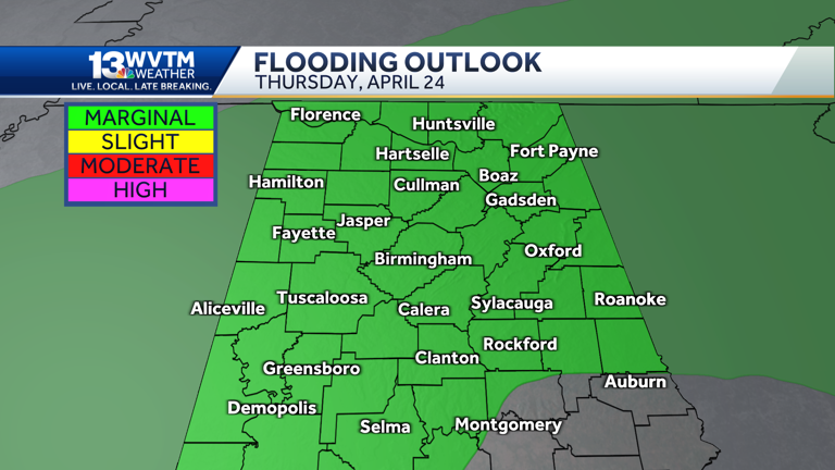 Rain and storms likely across Alabama again Thursday and Friday