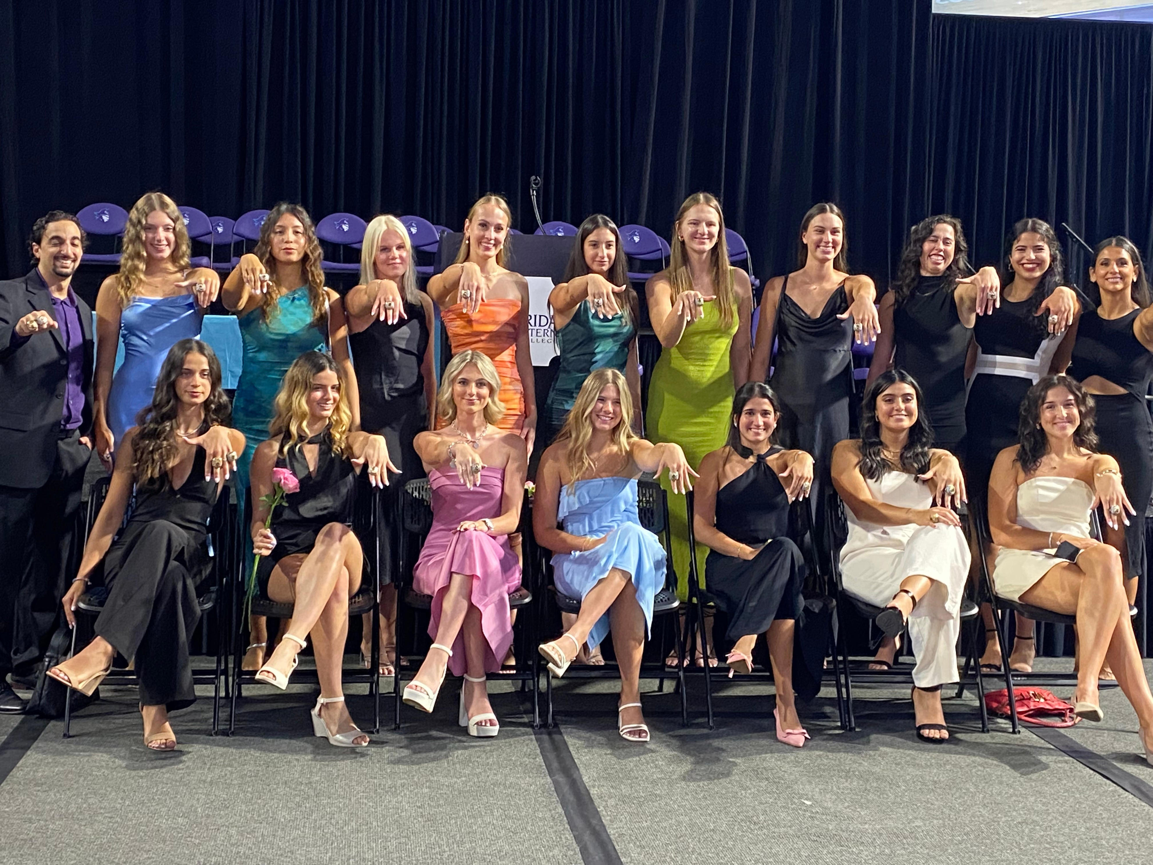 FSW volleyball celebrates historic NJCAA three-peat with ring ceremony ...