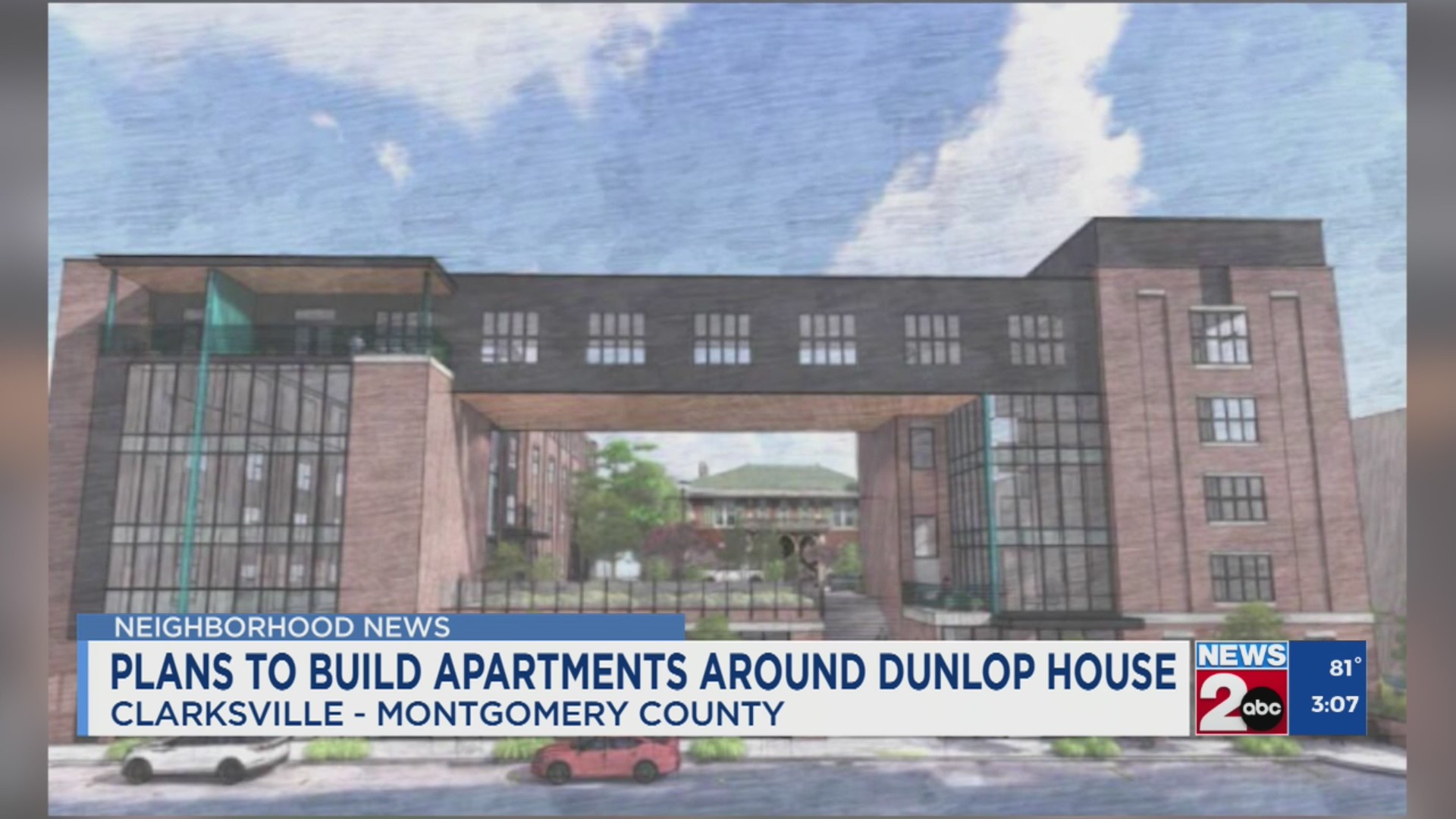 Plans to build apartments around Dunlop House