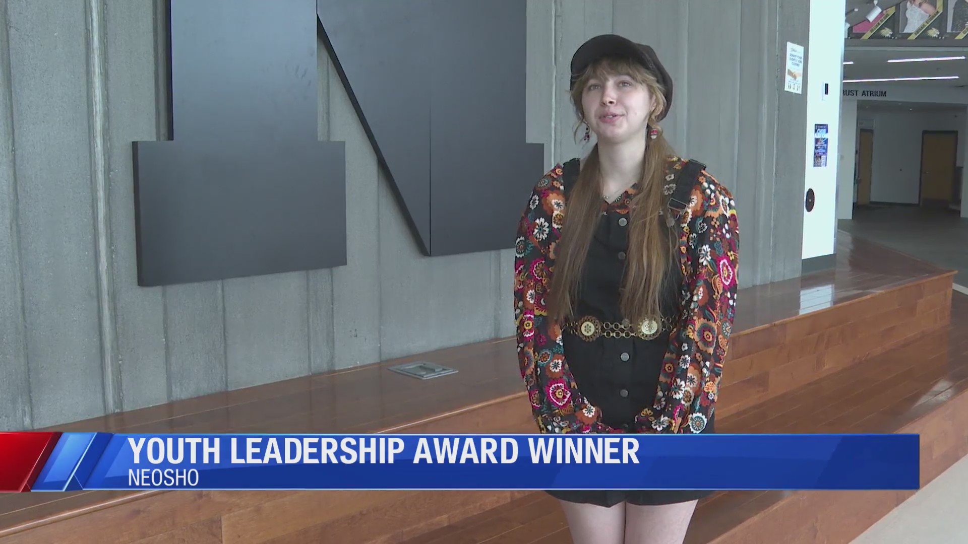 Youth leadership award winner in Neosho