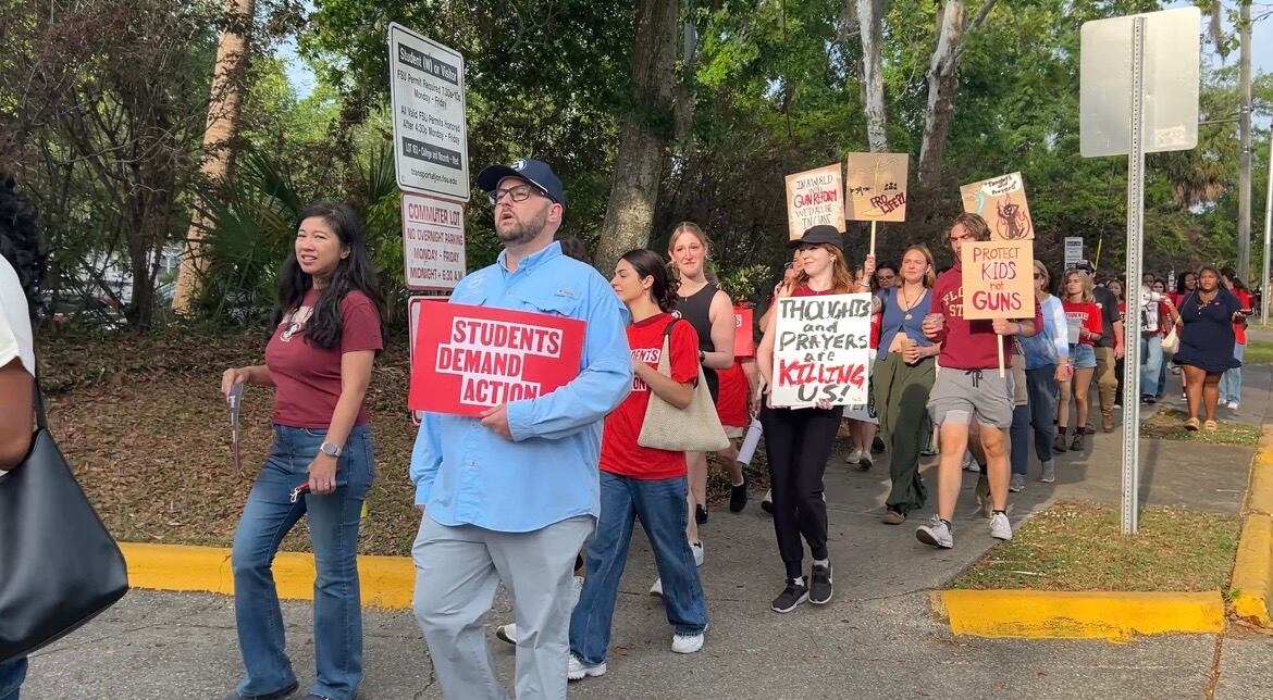 Dozens of students march to Florida Capitol to call for more protection ...