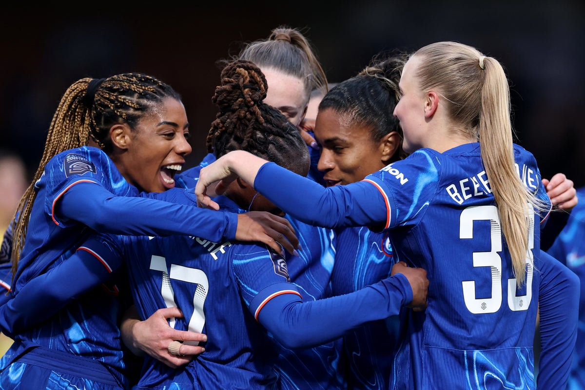 Chelsea on the brink of sixth straight WSL title after Crystal Palace ...