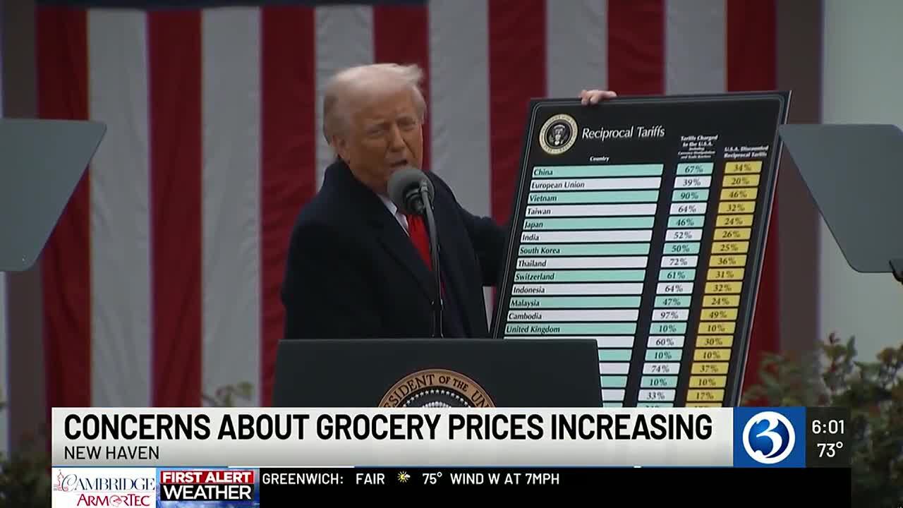 Concerns rise over CT grocery store prices due to tariffs