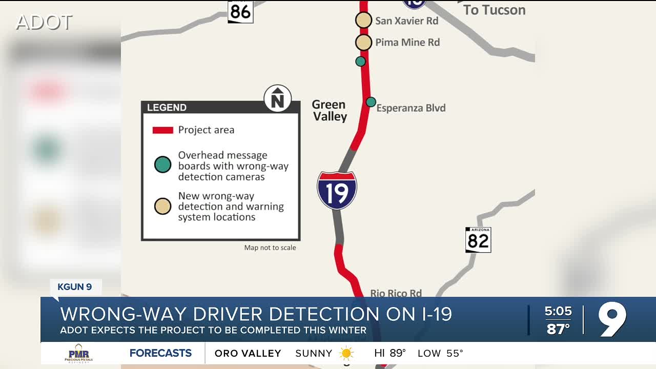 Wrong-way driver detection being added to I-19