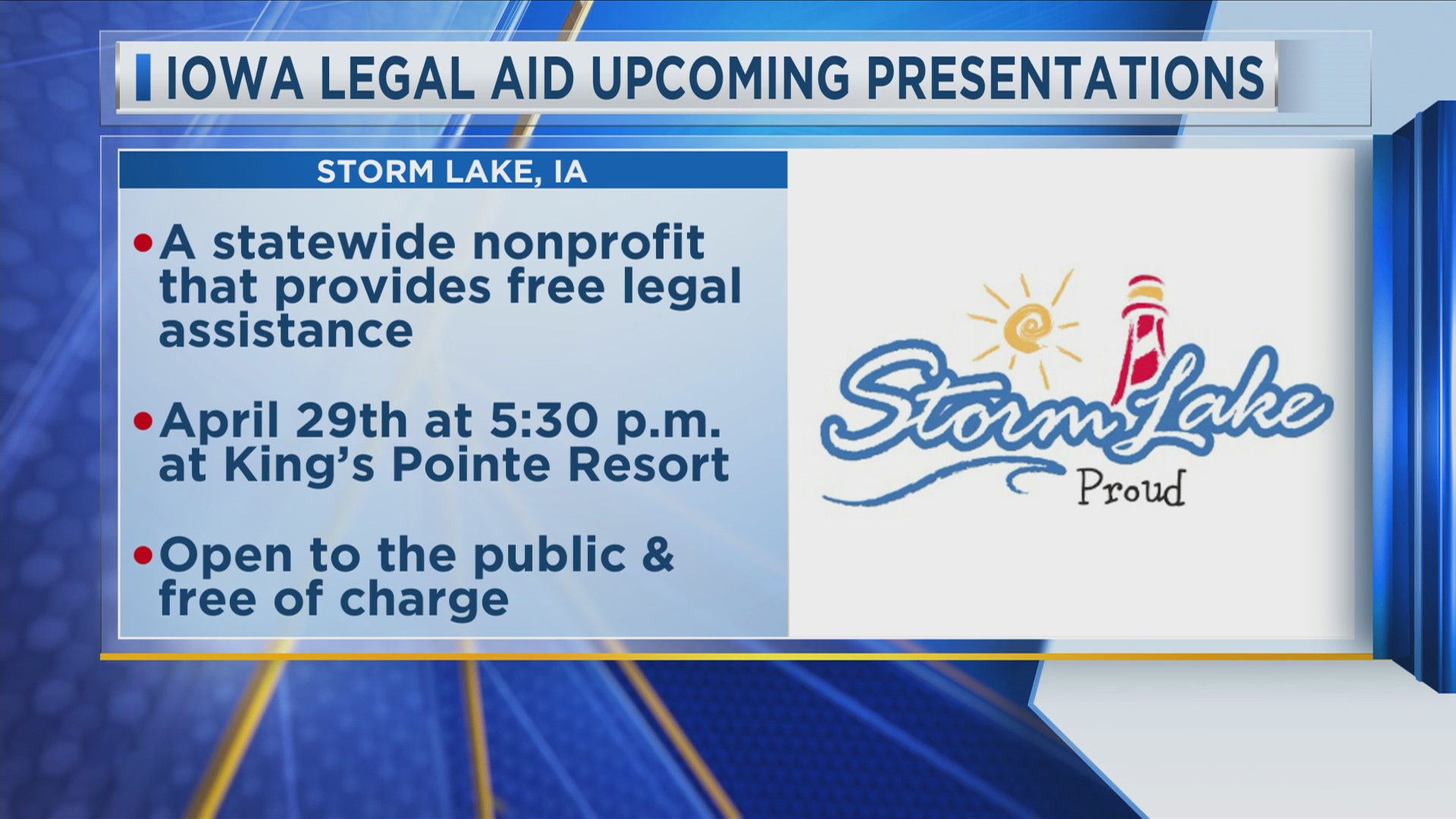 Iowa Legal Aid Upcoming Presentations
