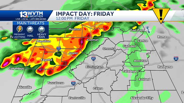 Rain and storms likely across Alabama again Thursday and Friday
