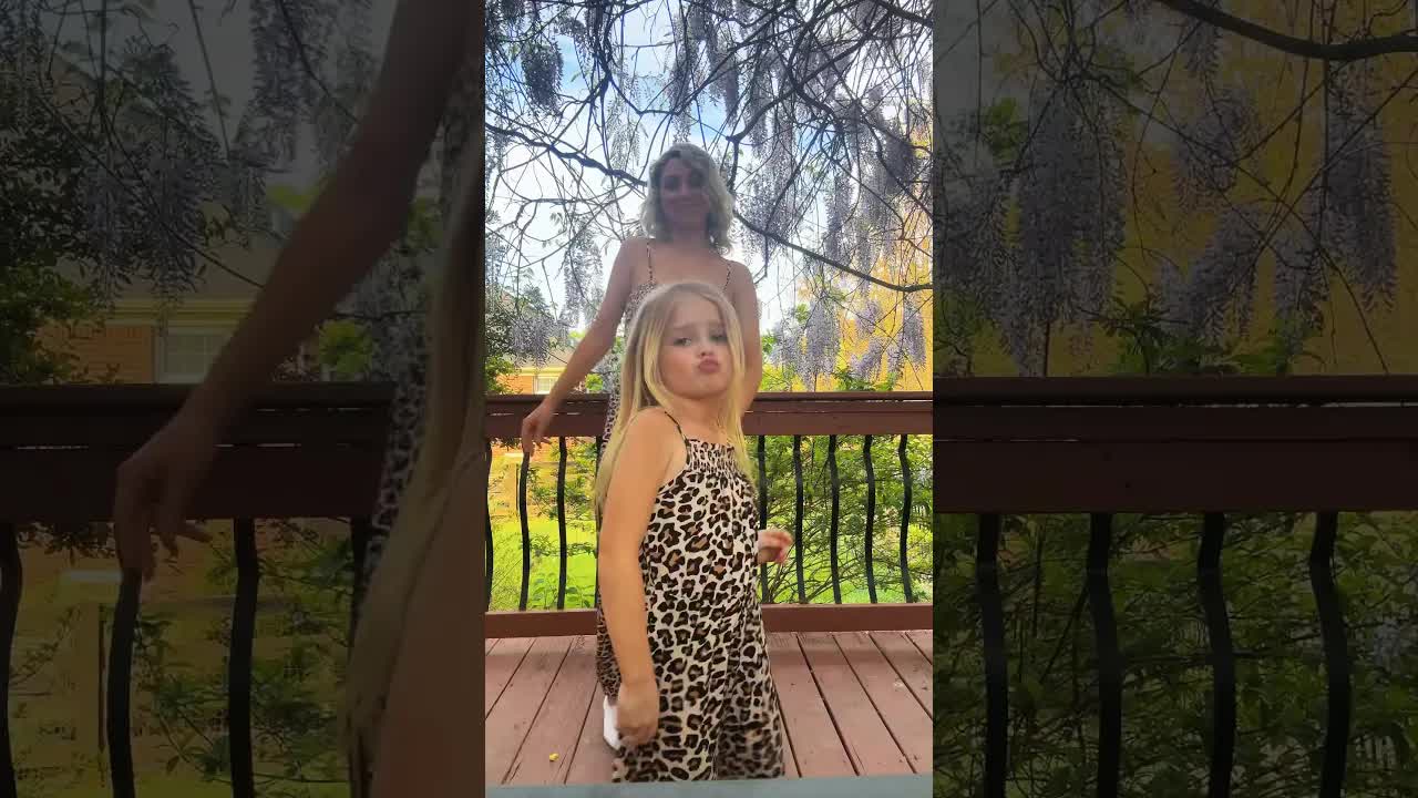 Mother Daughter Leopard Print Dance
